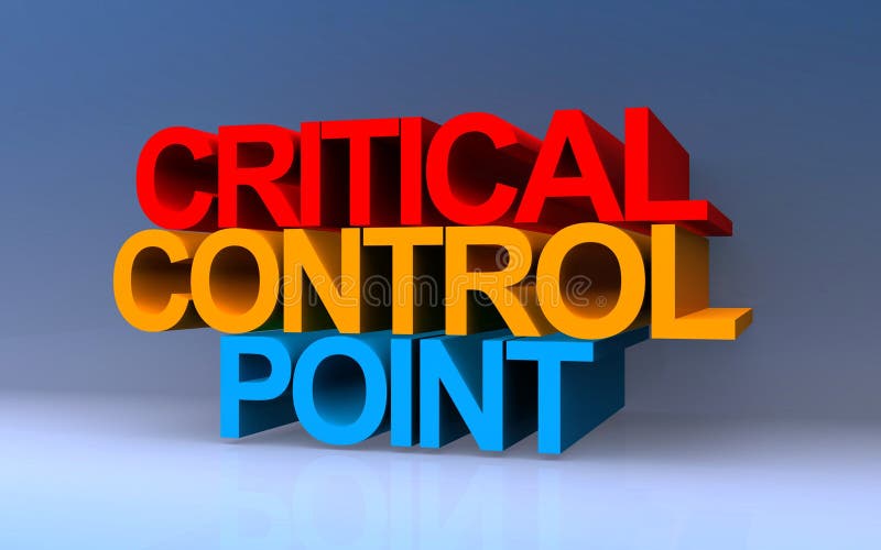 Critical Control Point on Blue Stock Illustration - Illustration of ...