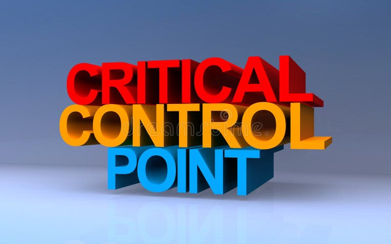 Critical Control Point on Blue Stock Illustration - Illustration of ...
