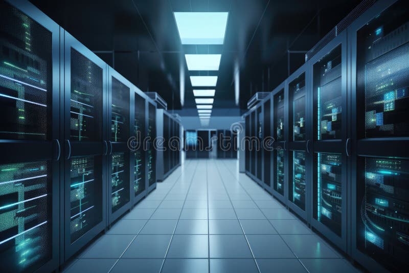 Critical Data Center, with Multiple Backup Systems and Redundant ...