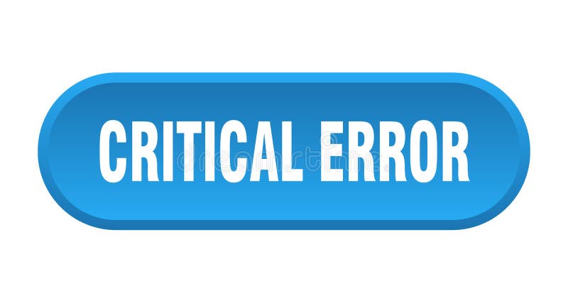Critical Error Stock Illustrations – 726 Critical Error Stock ...