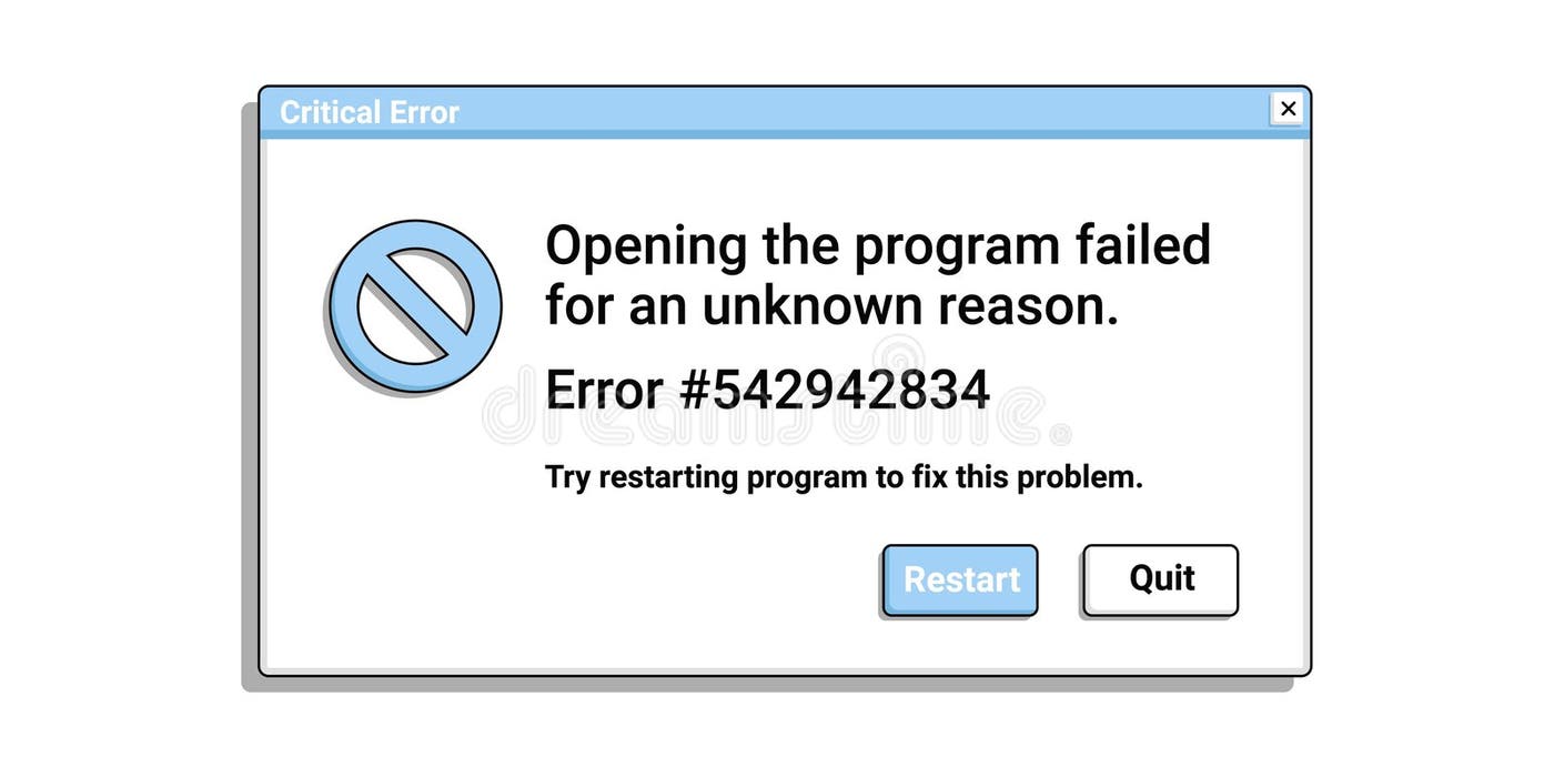 Critical Error Stock Illustrations – 1,320 Critical Error Stock ...