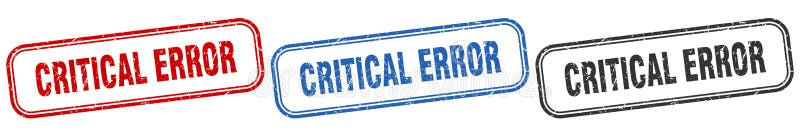 Critical Error Stock Illustrations – 519 Critical Error Stock ...