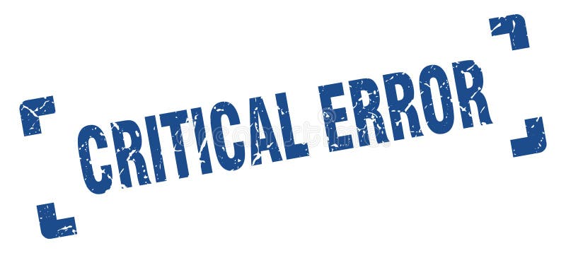 Critical Error Stock Illustrations – 726 Critical Error Stock ...