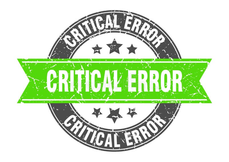 Critical Error Stock Illustrations – 726 Critical Error Stock ...