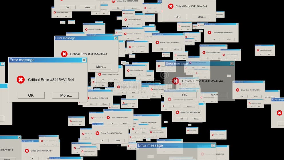 Critical errors stock illustration. Illustration of network - 260403986