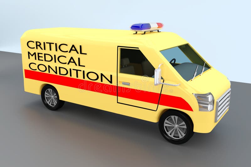 Critical Medical Condition Concept Stock Illustration - Illustration of ...