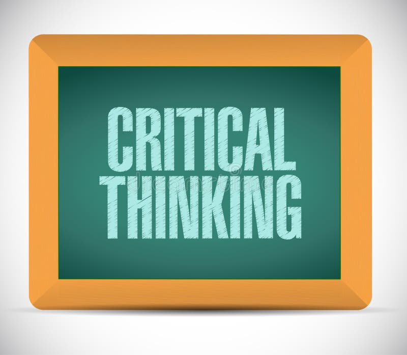 Critical Thinking Message Sign Stock Image - Image of notepad, process ...