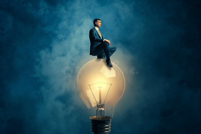Thinking Light Bulb Stock Illustrations – 45,699 Thinking Light Bulb ...