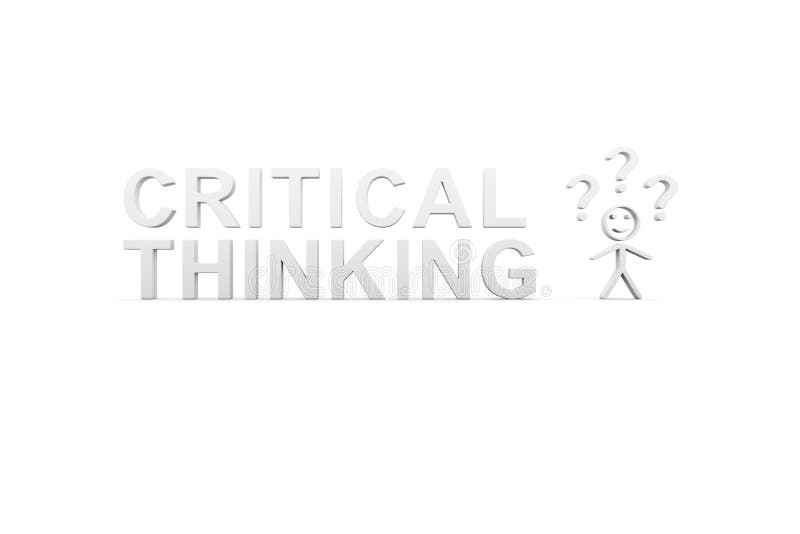 CRITICAL THINKING Concept White Background 3d Stock Illustration ...