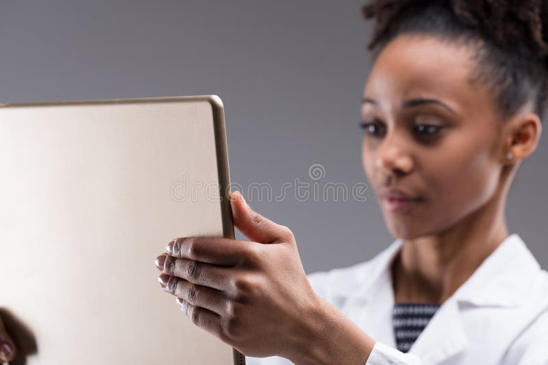 Critical Thinking in Data Control Stock Image - Image of gadget ...