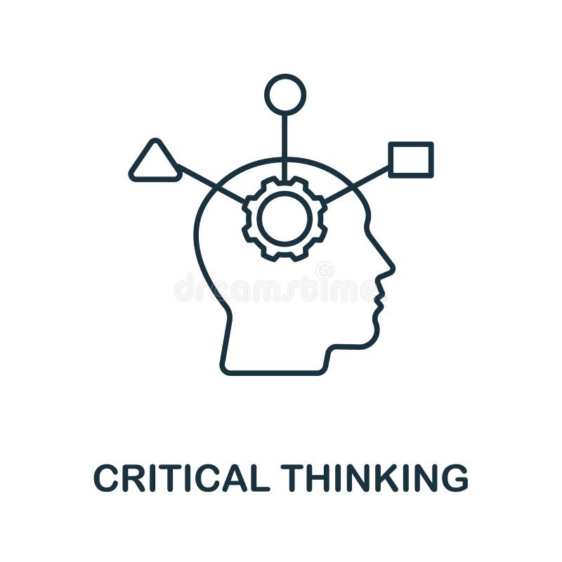 Critical Thinking Icon from Personality Collection. Simple Line ...