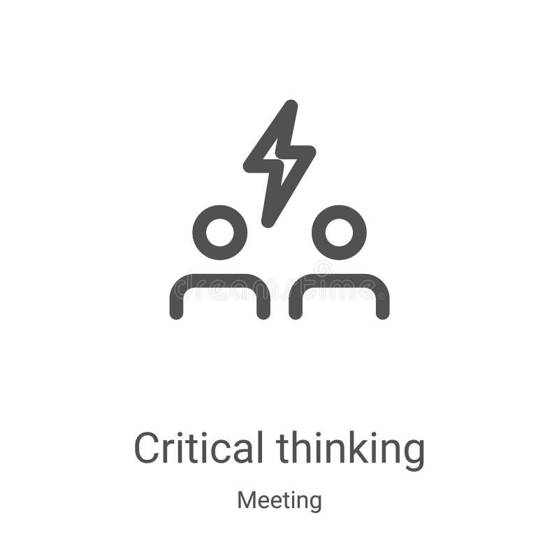 Symbol Of Critical Thinking. Concept For Web, Mobile Or Apps. Stock ...