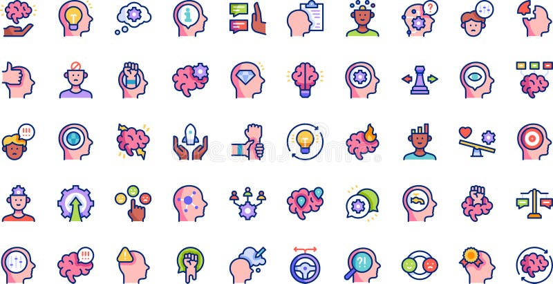 Critical Thinking Icons High-Quality Vector Icons Collection with ...