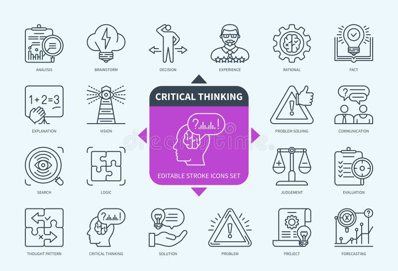Critical Thinking Brain Stock Illustrations – 1,461 Critical Thinking ...