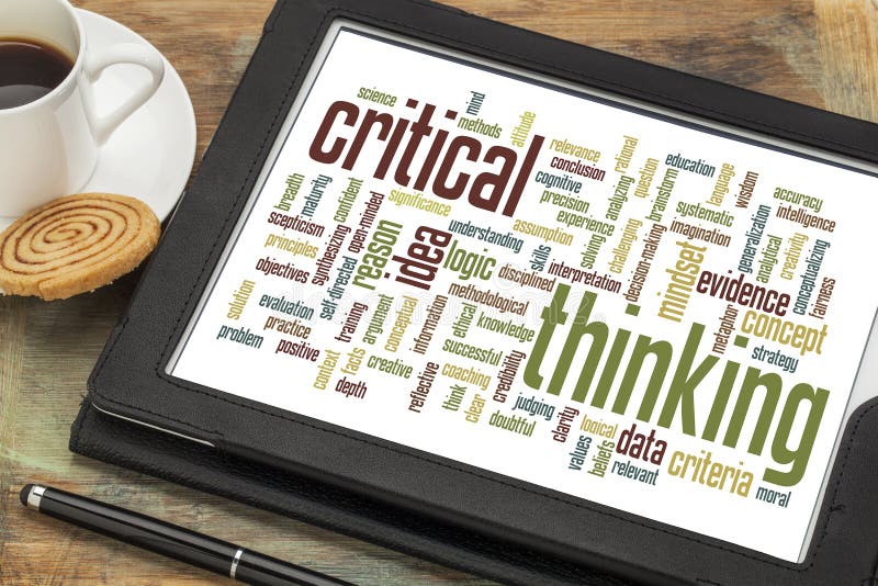 Critical Thinking Word Cloud Stock Image - Image of data, brainstorm ...