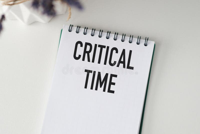 Critical Time Envelope on a White Table. Paper with Text on Envelope ...