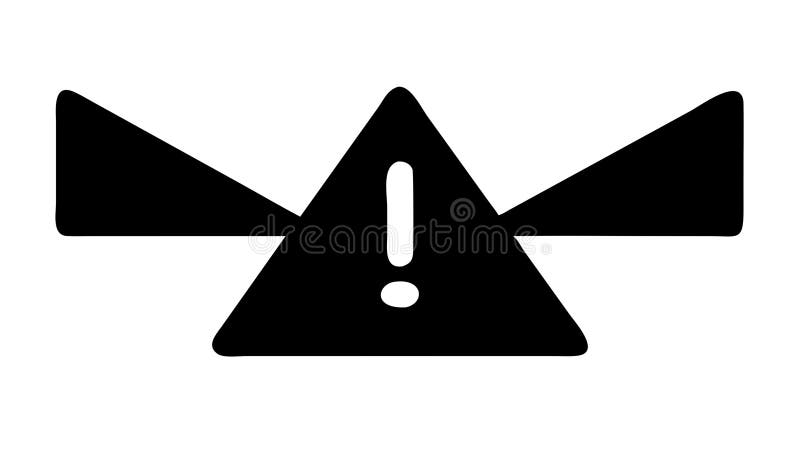 Critical Warning Alert, Hazard and Danger Symbol, Vector Design ...