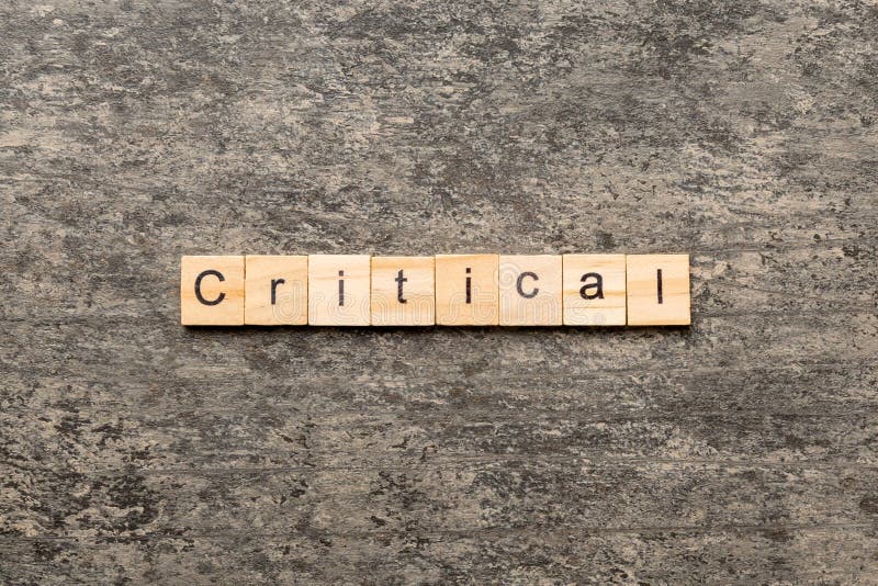 Critical Analysis Content Word Written on Wood Block. Critical Analysis ...