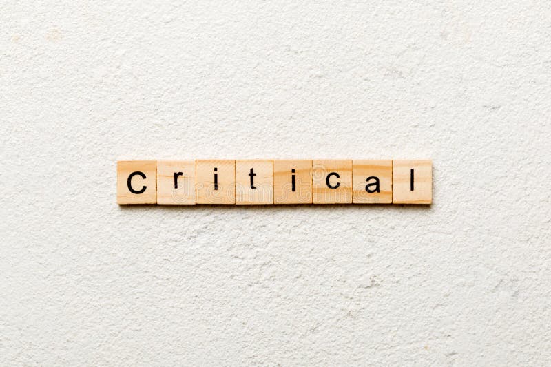 Critical Analysis Content Word Written on Wood Block. Critical Analysis ...