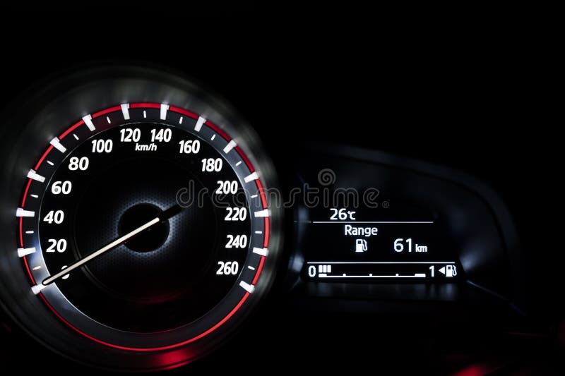 Critically low fuel level stock photo. Image of information - 96284770