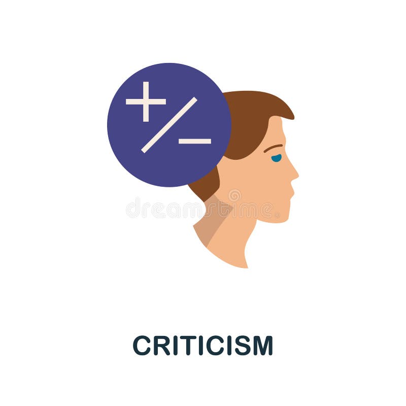 Criticism Icon. Simple Element from Personality Collection. Creative ...