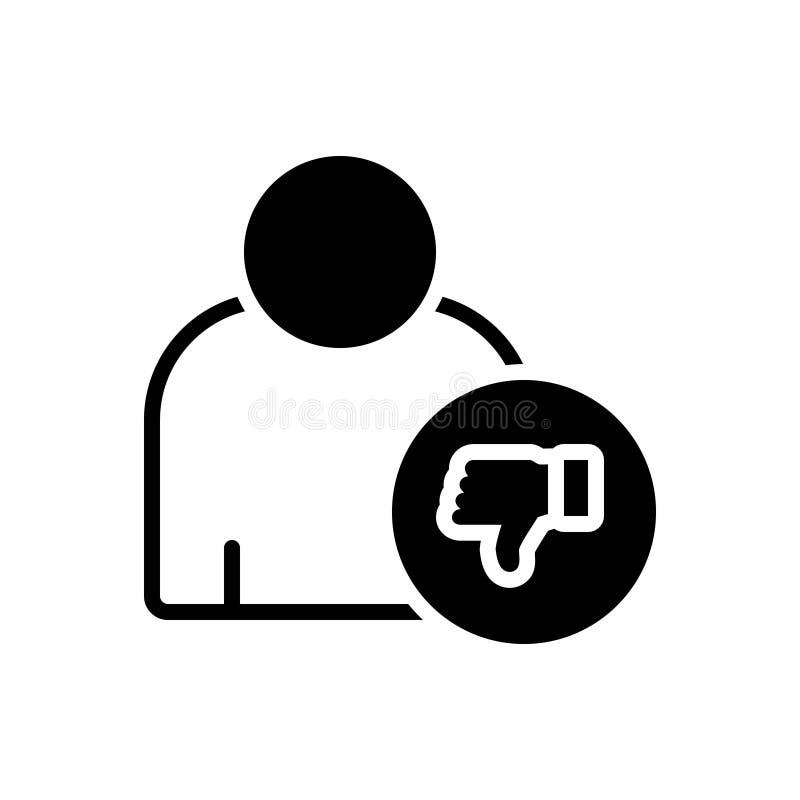 Black Solid Icon for Criticize, Valuation and Criticism Stock Vector ...