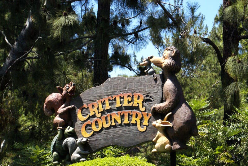 Critter Country editorial stock image. Image of sign - 21241059