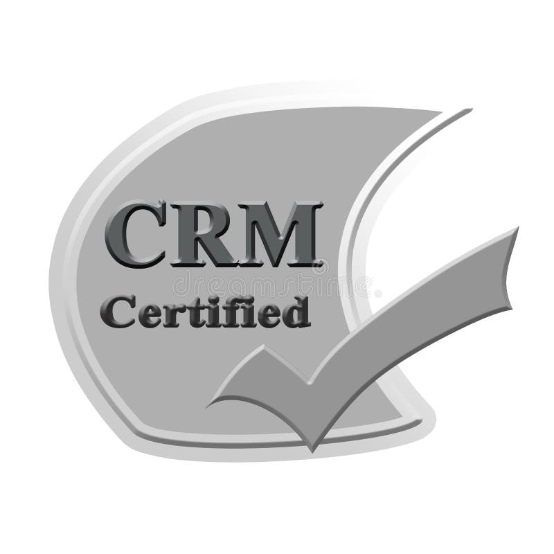 CRM Certified Icon or Symbol Image Concept Design for Business . Stock ...