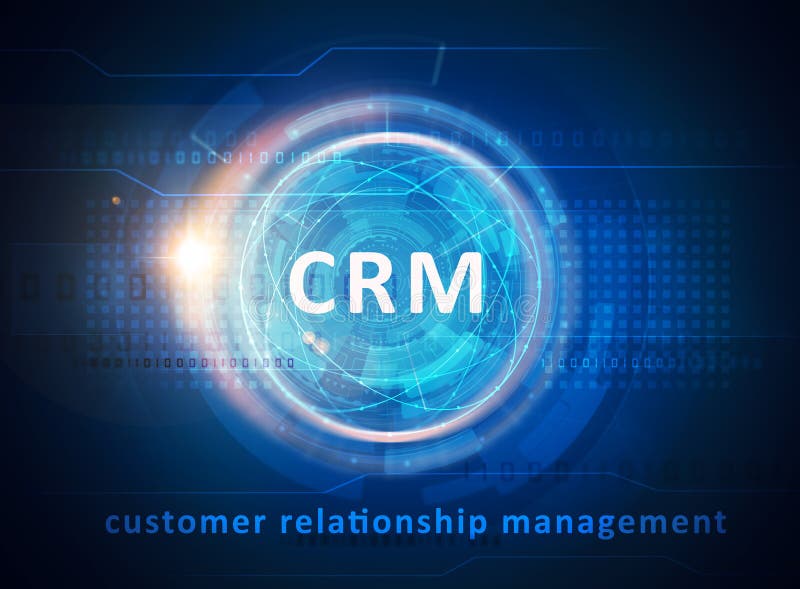 CRM Customer Relationship Management Background Stock Illustration ...
