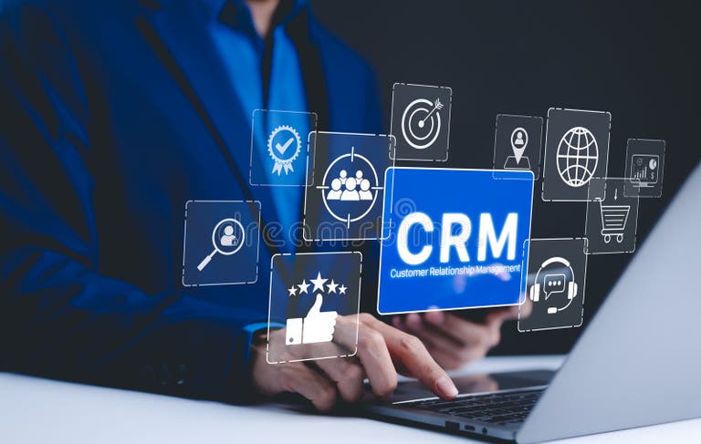 CRM Customer Relationship Management for Business Technology Concept ...