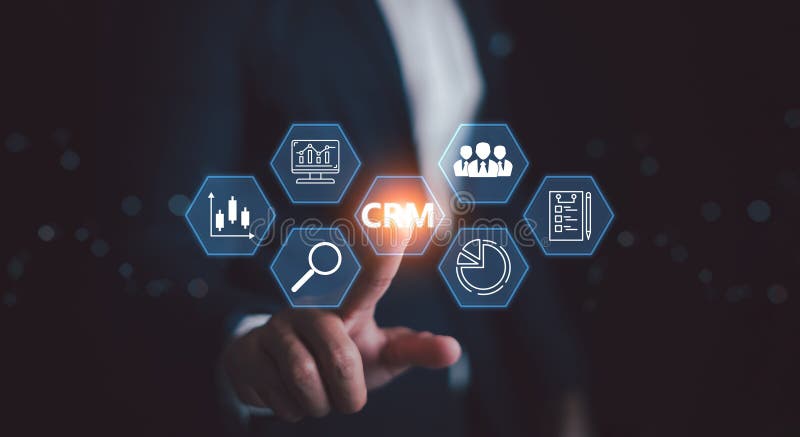 CRM. Customer Relationship Management, Businessman or Client Show ...