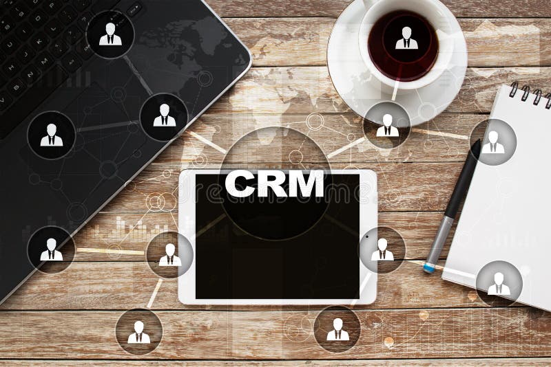 CRM. Customer Relationship Management Concept. Customer Service and ...