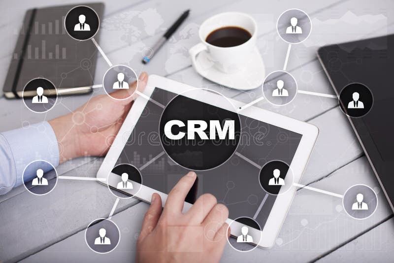CRM. Customer Relationship Management Concept. Customer Service and ...