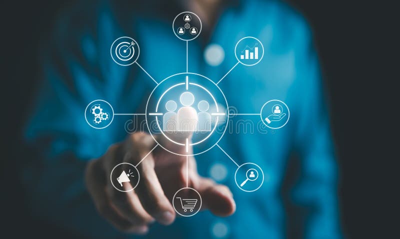 CRM Customer Relationship Management Concept. Global Business Customer ...