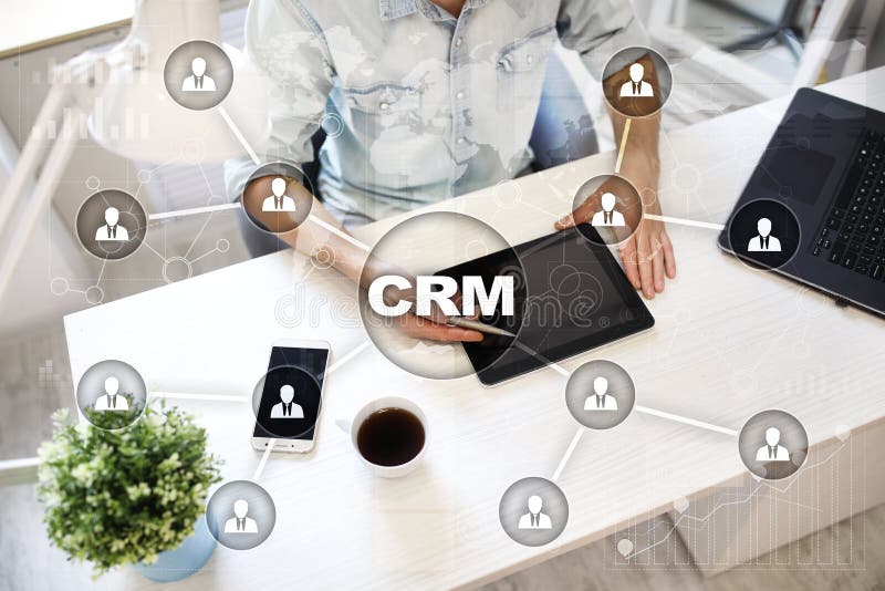 CRM. Customer Relationship Management Concept. Customer Service and ...