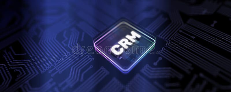 CRM Customer Relationship Management Enhancing Client Engagement Illustrated on a Processor ...
