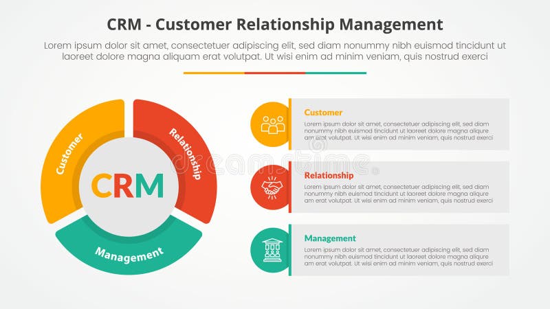 CRM Customer Relationship Management Infographic Concept for Slide ...