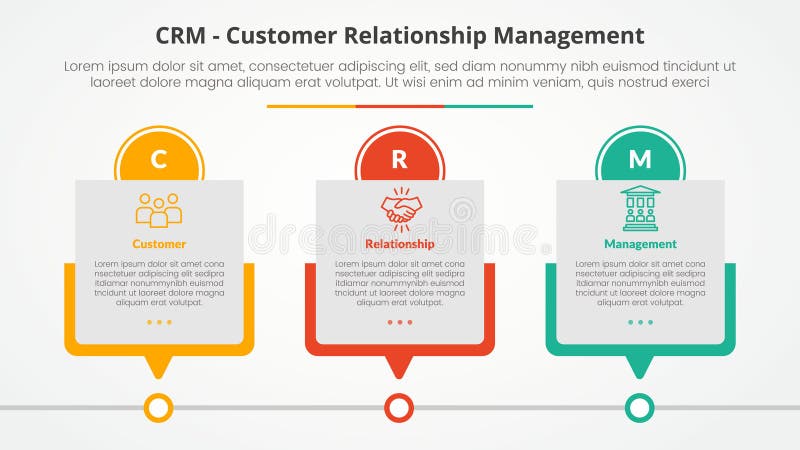 CRM Customer Relationship Management Infographic Concept for Slide ...