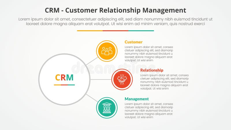 CRM Customer Relationship Management Infographic Concept for Slide ...
