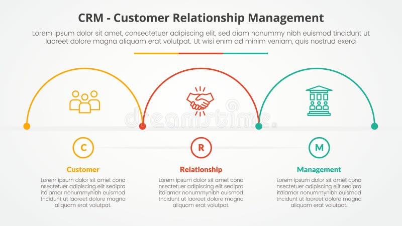 CRM Customer Relationship Management Infographic Concept for Slide ...
