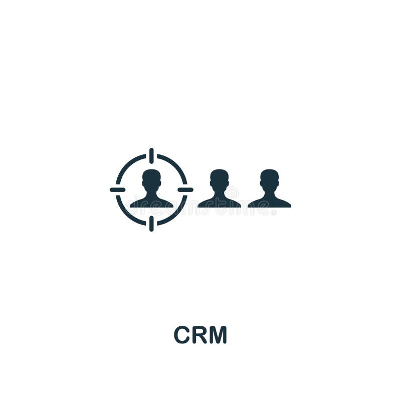 Crm Icon. Premium Style Design from Business Management Icon Collection ...