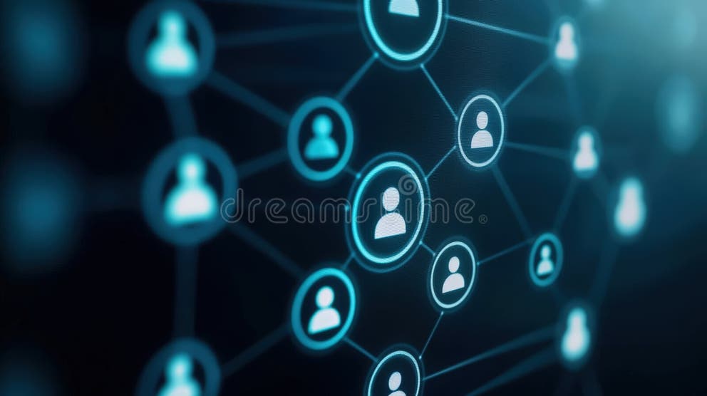 CRM Interface Display Holographic Customer Data Visualization with ...