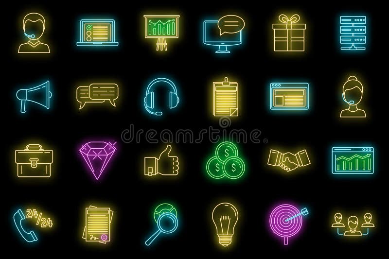 CRM Platform Icons Set Vector Neon Stock Illustration - Illustration of ... CRM Platform Icons Set Vector Neon Stock Illustration - Illustration of ...