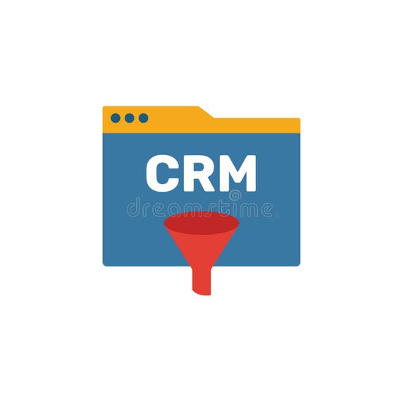 Crm Software Icon. Simple Flat Element from Crm Collection Stock ...