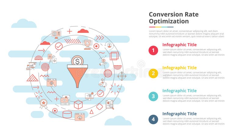 Cro Conversion Rate Optimization Concept for Infographic Template ...