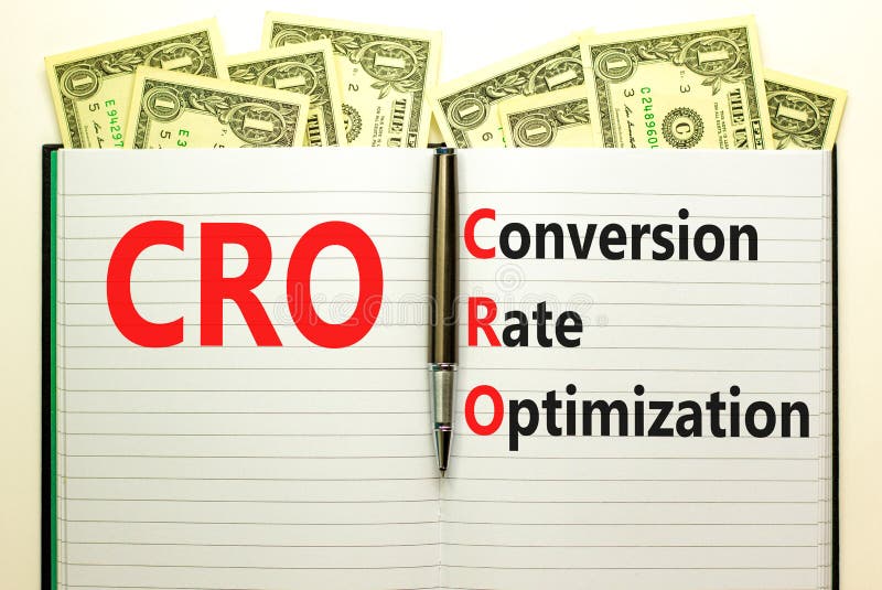 CRO Conversion Rate Optimization Symbol. Concept Words CRO Conversion ...