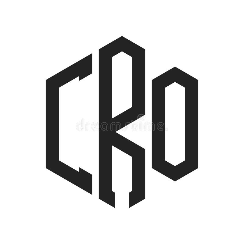 CRO Logo Design. Initial Letter CRO Monogram Logo Using Hexagon Shape ...