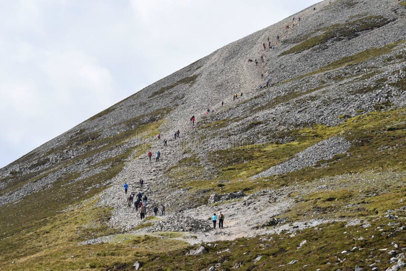 Croagh Patrick mountain stock photo. Image of irish, monument - 5339422