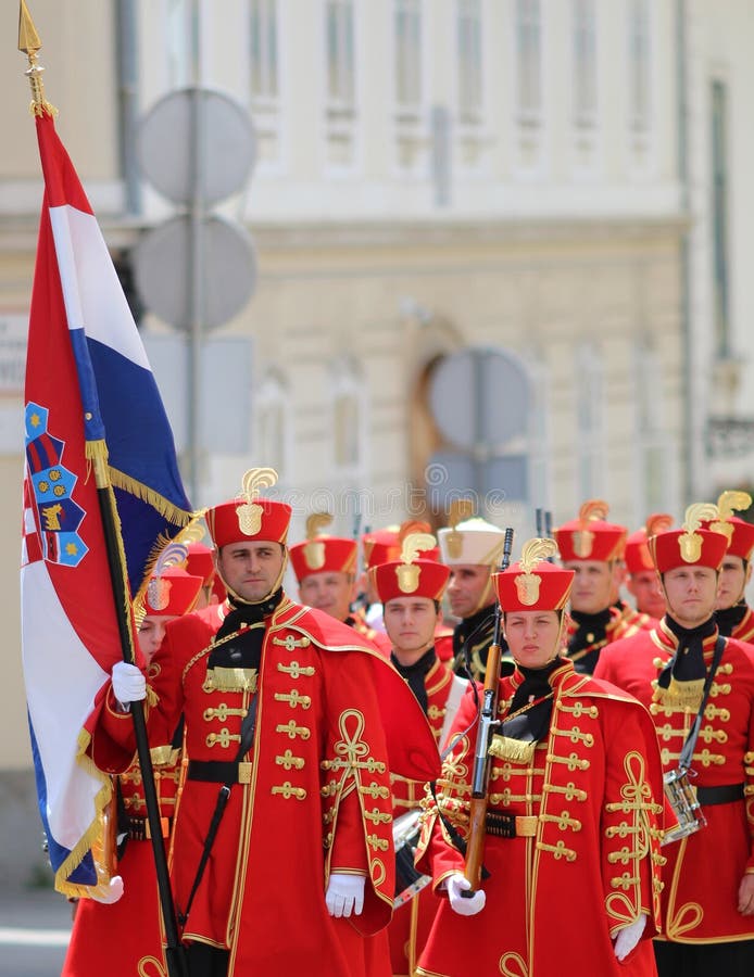 Croatia / Honor Guard Battalion / Soldiers and Flag Editorial Photo ...