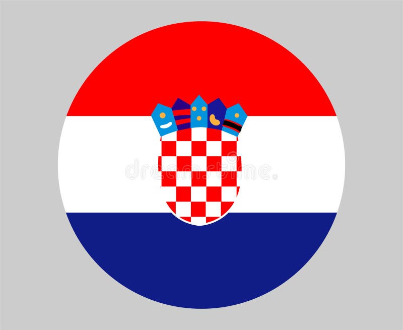 Croatia Flag National Europe Emblem Icon Vector Stock Vector ...